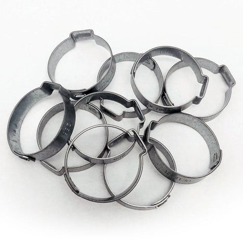 12AN Push Lock Hose Assembly Crimp Clamps 10 Pieces